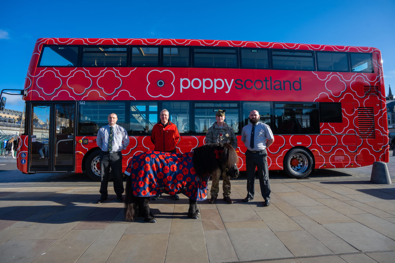Lothian Buses unveils new Poppyscotland Bus - Lothian Buses