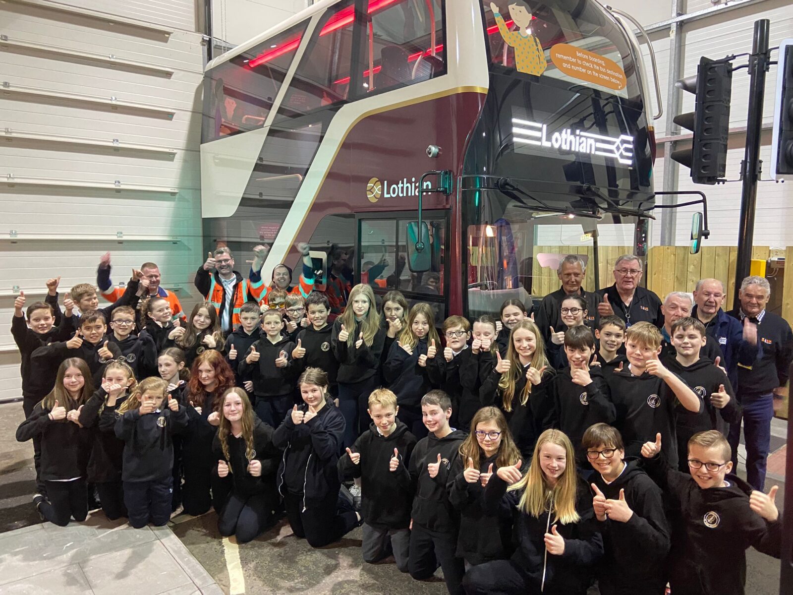 Lothian ‘half Bus Features At The Risk Factory Lothian Buses