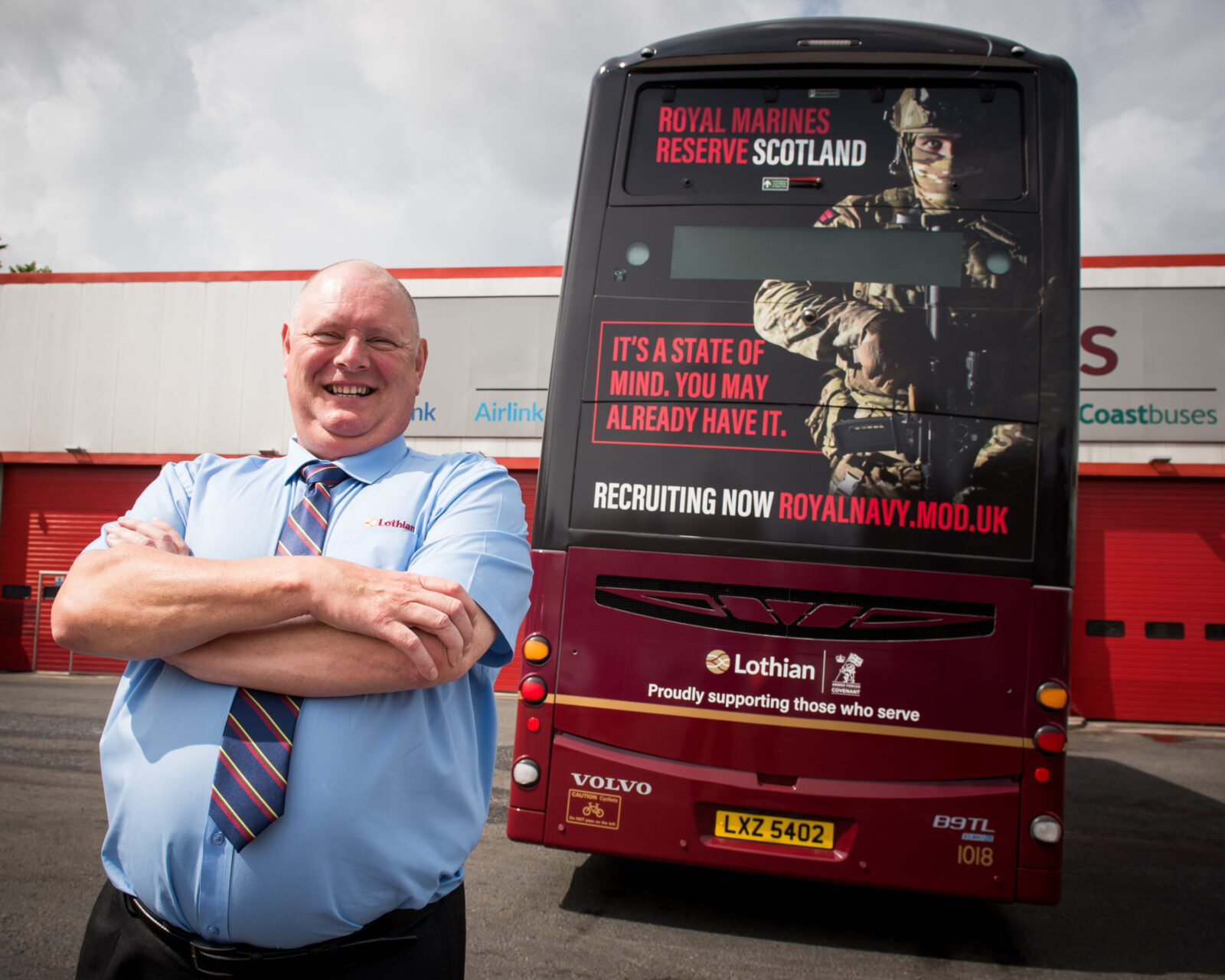 Lothian awarded highest accolade from Ministry of Defence - Lothian Buses