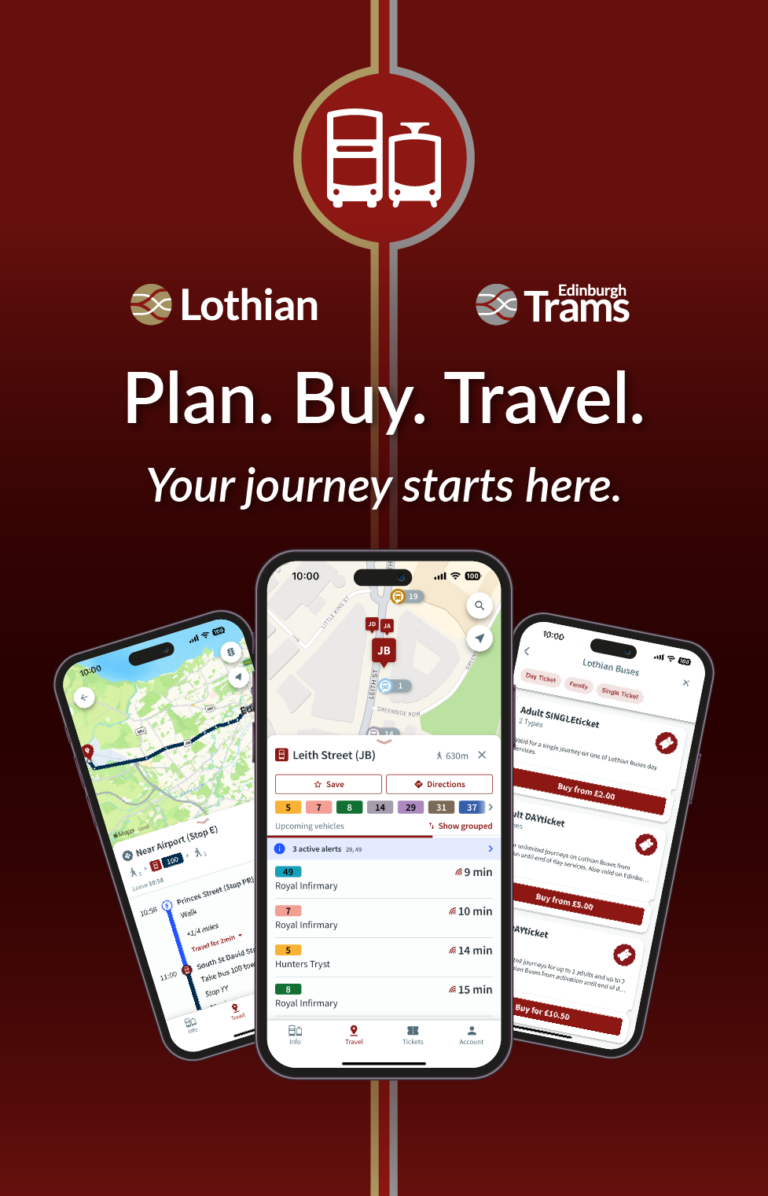 Bus & Tram App - Lothian Buses