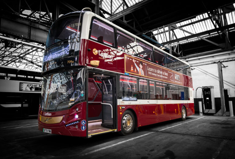 First of Lothian’s fully electric double deck buses hit the road ...