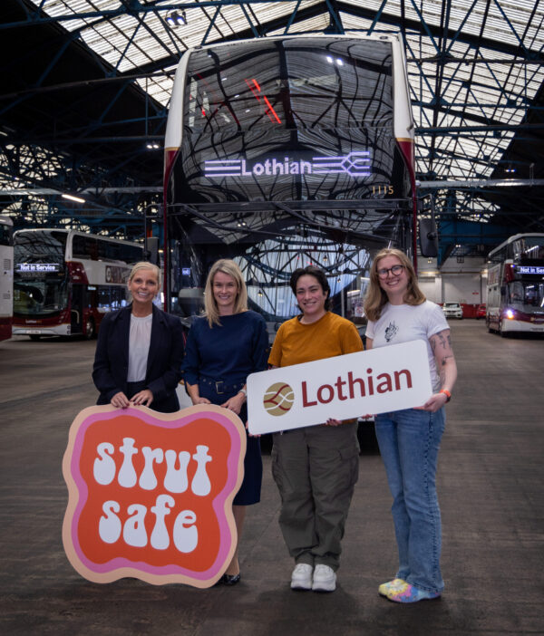 Lothian Buses launch partnership with Strut Safe - Lothian Buses