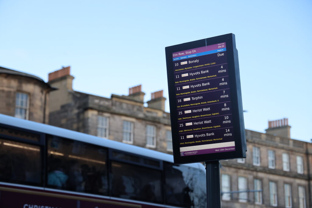 On-Street Departure Signs - Lothian Buses